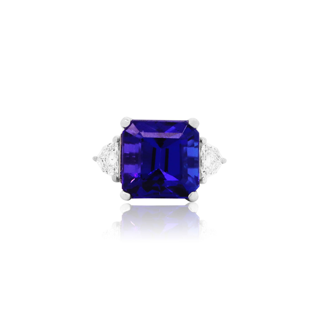 Princess Cut Tanzanite Ring – Alberto NYC